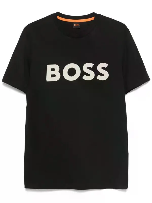 BOSS Cotton-jersey T-shirt With Large Logo Print