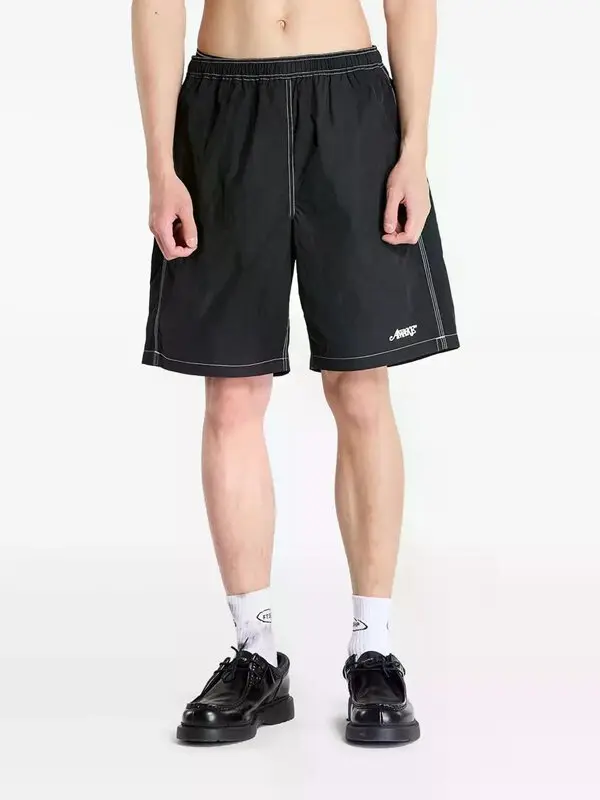 AWAKE NY Contrast-stitch Swim Shorts - Black