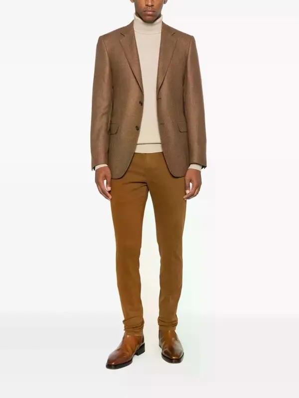 DONDUP Cotton Twill Trousers - Brown