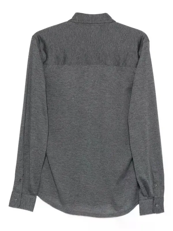 Fedeli Long-sleeve Wool Shirt - Grey