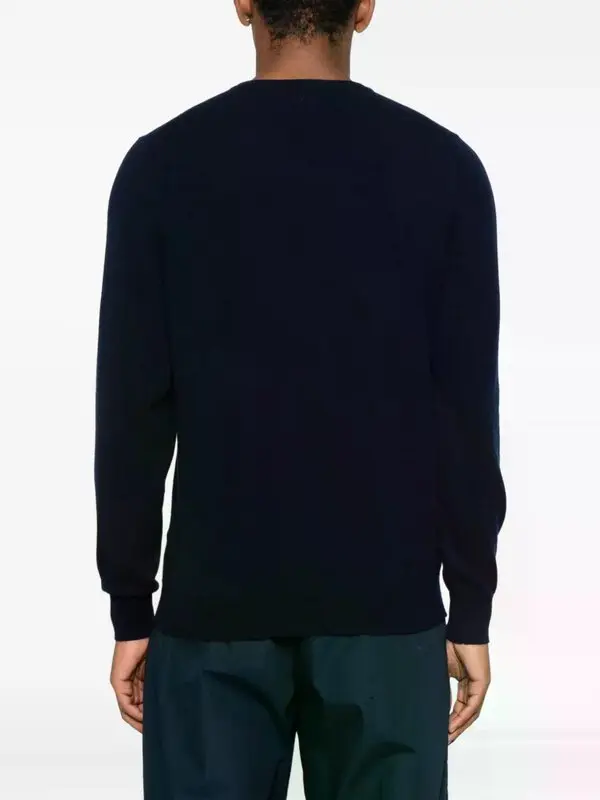 Fedeli V-neck Cashmere Sweater - Blue