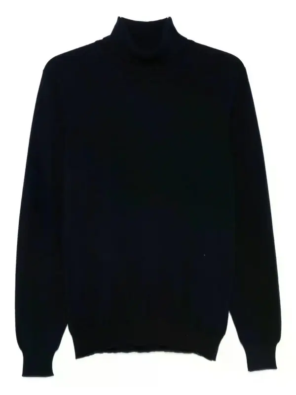 Fedeli Cashmere Turtleneck Sweater - Blue
