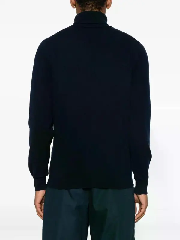Fedeli Cashmere Turtleneck Sweater - Blue
