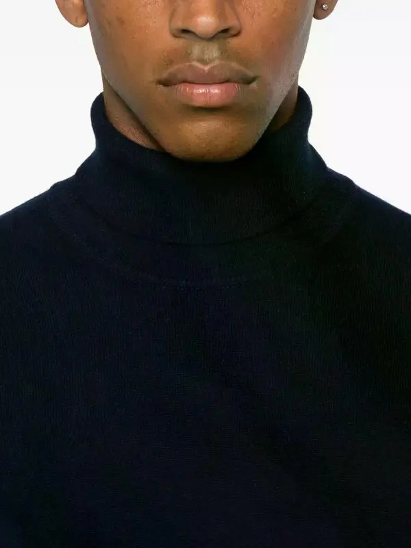 Fedeli Cashmere Turtleneck Sweater - Blue