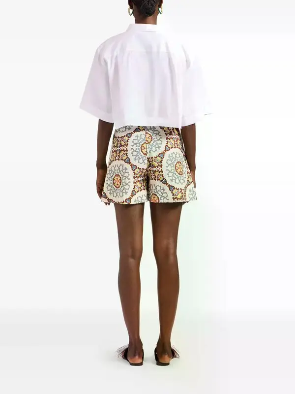 La DoubleJ Ballata Medallion Print Shorts