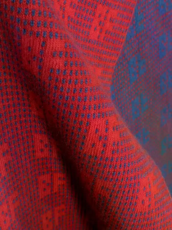 By Far Jacquard Grid Scarf