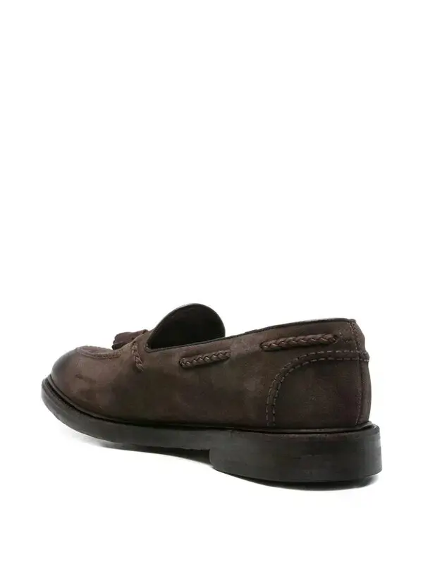 CENERE GB Suede Leather Tassel Loafers