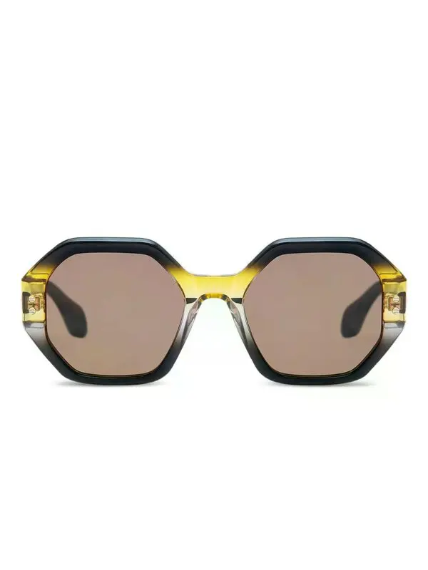 GIGI STUDIOS Geometric-framed Sunglasses - Black