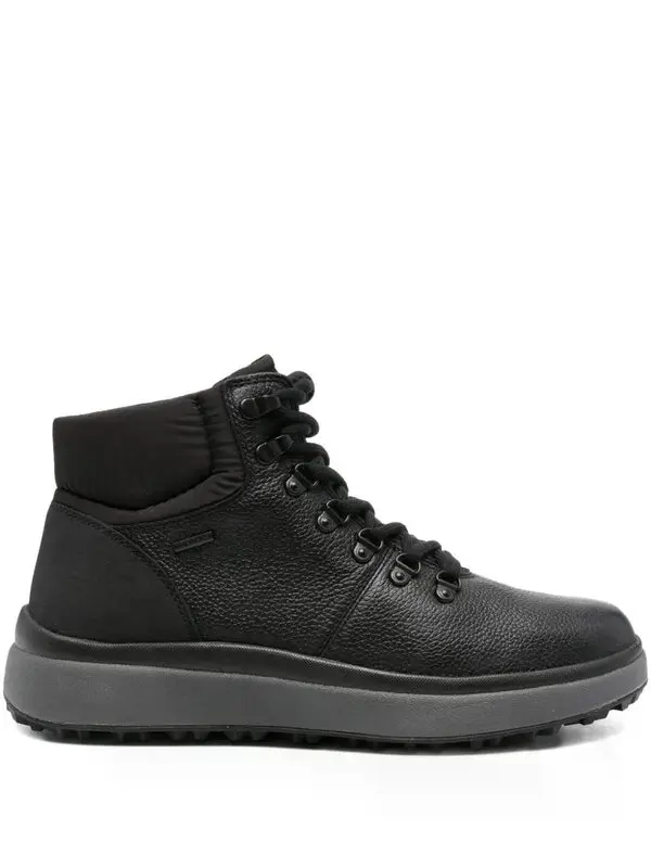Geox Granito + Grip Lace-up Boots With Padded Collar