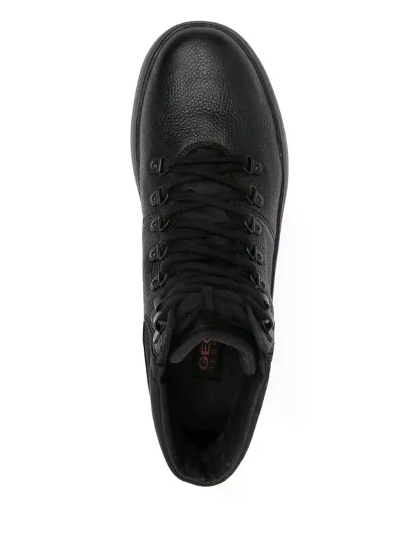 Geox Granito + Grip Lace-up Boots With Padded Collar