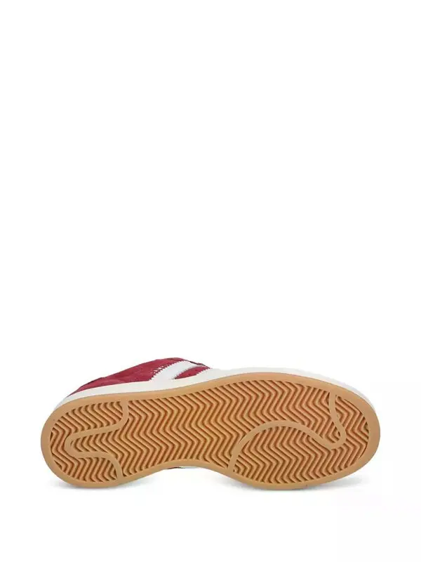 Adidas Campus 00s Three-stripe Suede Sneakers - Red