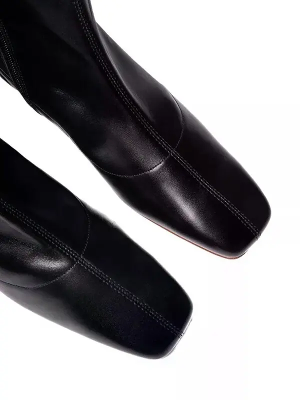 By Far Square-toe Leather Boots