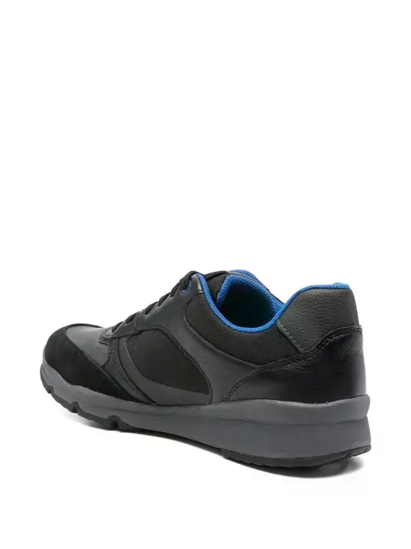 Geox Sandford Panelled Leather Sneakers