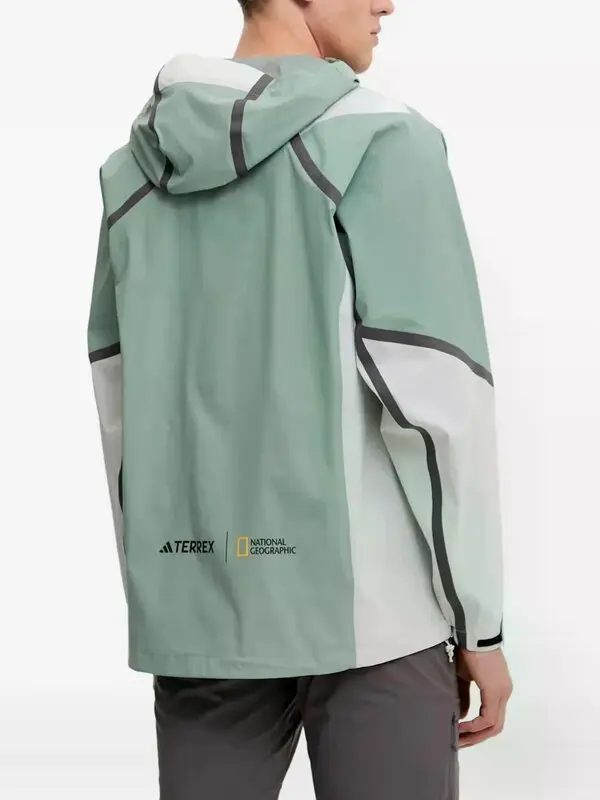 Adidas X National Geographic Rain.rdy Hooded Panelled Jacket