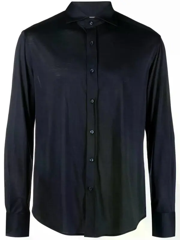 Brunello Cucinelli Long-sleeve Silk-cotton Shirt
