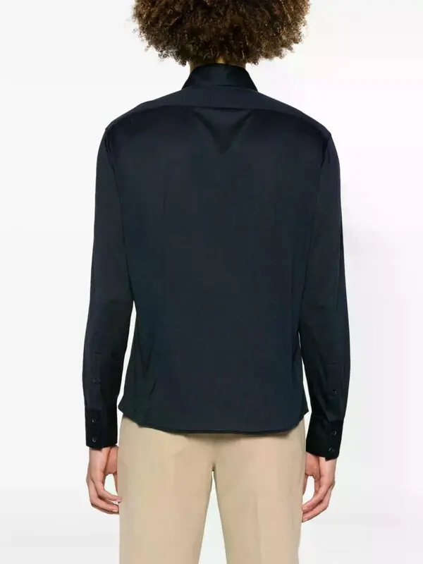 Brunello Cucinelli Long-sleeve Silk-cotton Shirt
