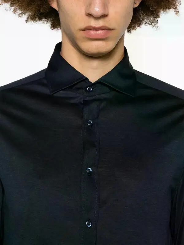 Brunello Cucinelli Long-sleeve Silk-cotton Shirt
