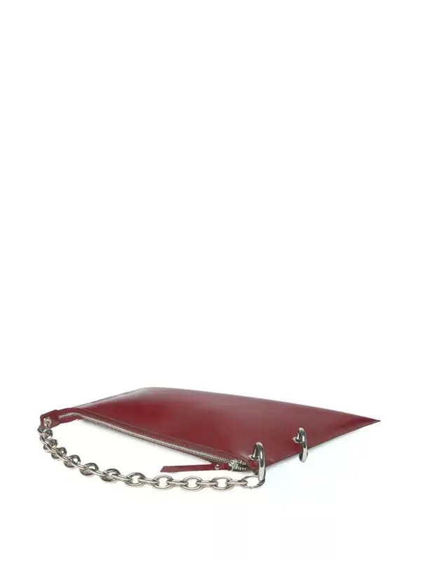 DIENÈE Chain-embellished Leather Shoulder Bag