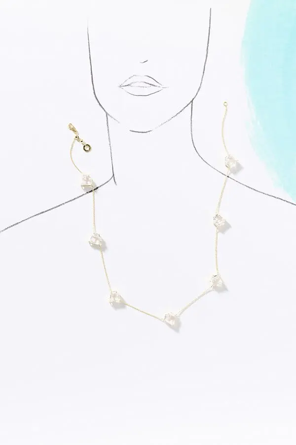 PAVÉ THE WAY Circle Of Friends Necklace - Gold
