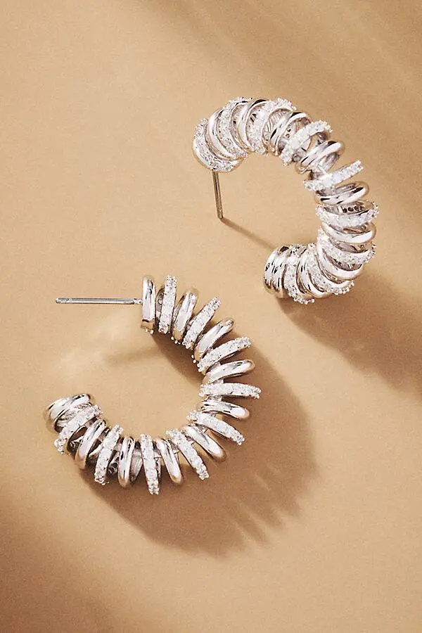 Nadri Pisa Coil Hoop Earrings