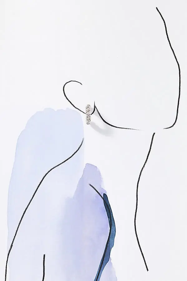 Nadri Pisa Coil Hoop Earrings