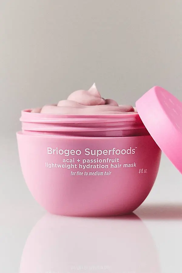 BRIOGEO Lightweight Hydration Hair Mask - Pink