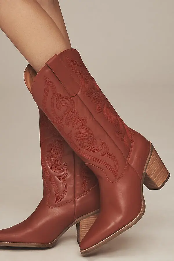 DINGO 1969 Hensley Western Boots - Red