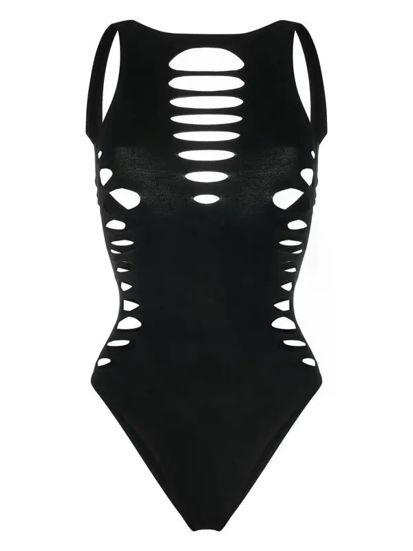 Versace Cut-out Swimsuit - Black