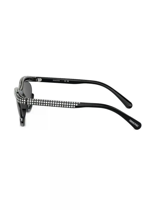 SWAROVSKI Pavé Crystal-embellished Oval Sunglasses