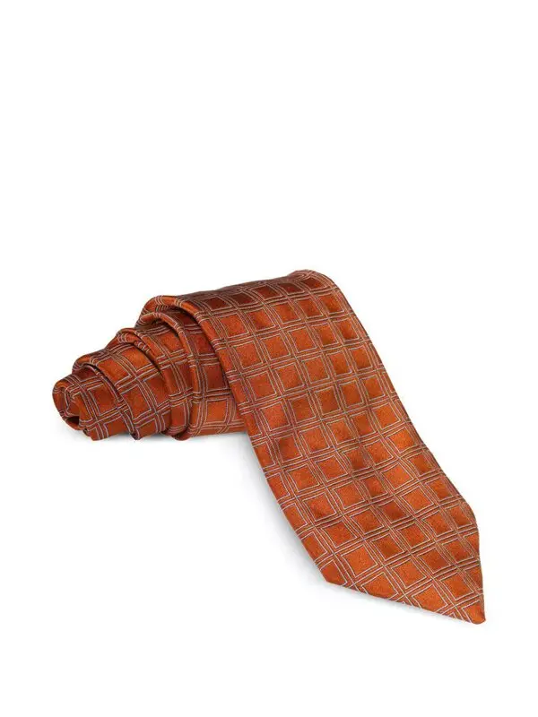 ZILLI Check-pattern Silk Tie