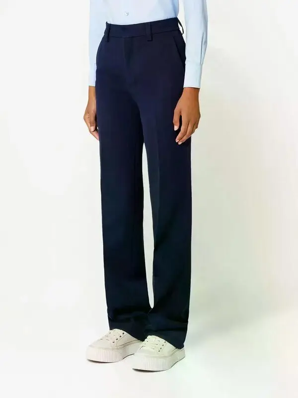 AMI Paris High-waisted Wool Trousers