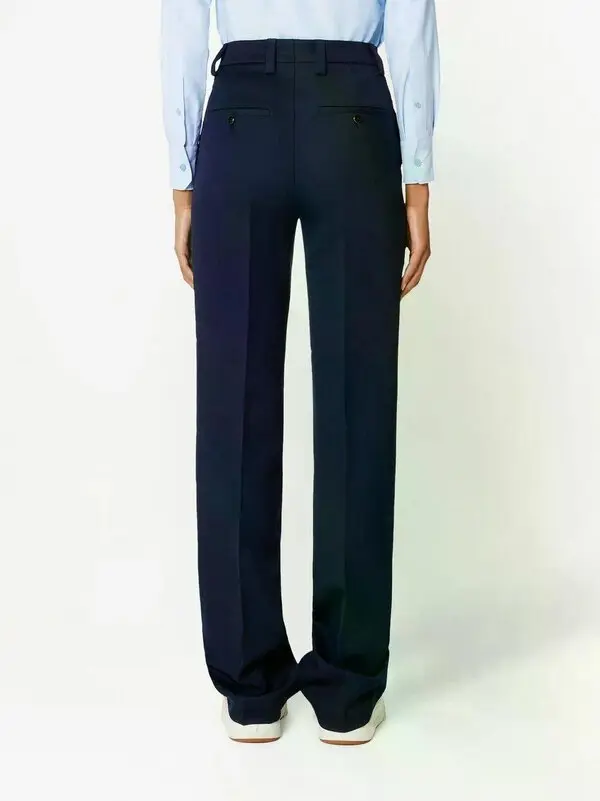 AMI Paris High-waisted Wool Trousers