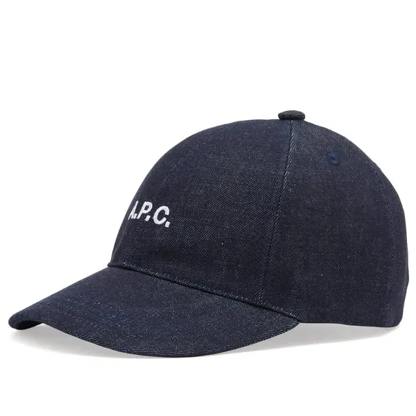 A.p.c. Charlie Logo Cap - Indigo