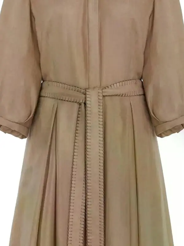Gabriela Hearst Andy Belted Midi Shirt Dress
