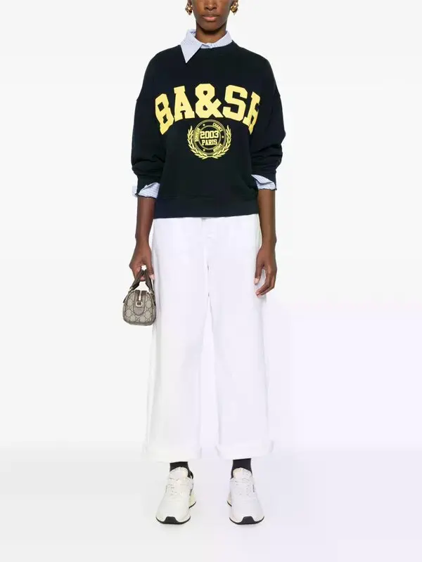 Ba&sh Benjamin Logo-print Sweatshirt