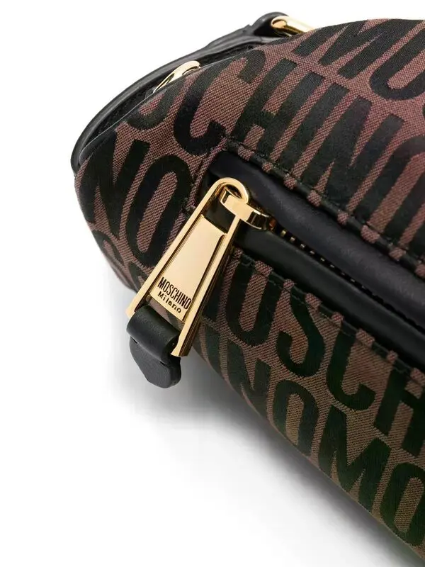 Moschino Jacquard-logo Motif Belt Bag