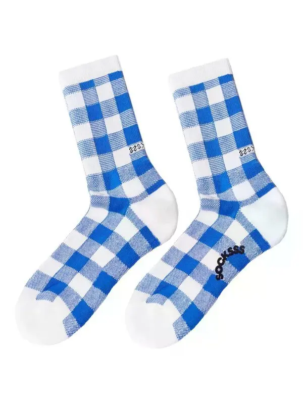 SOCKSSS Gingham Check Pattern Socks