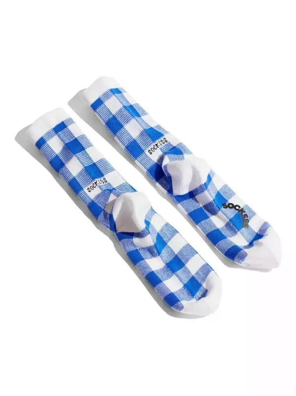 SOCKSSS Gingham Check Pattern Socks