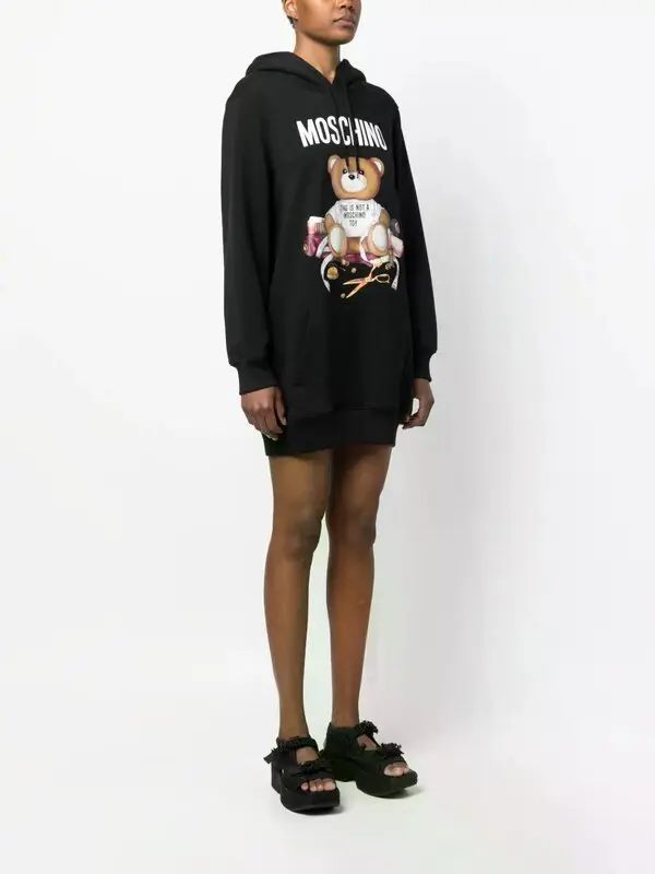 Moschino Teddy Bear Hoodie Dress