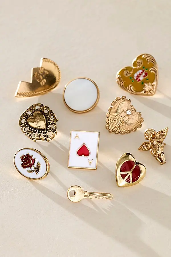 Free People Mixed Motif Pin Set - Candy