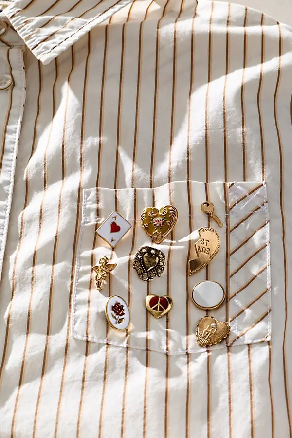 Free People Mixed Motif Pin Set - Candy