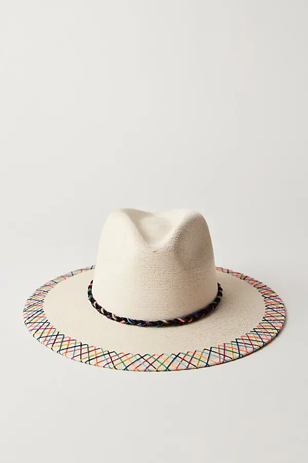 Corazon Playero Malibu Sunset Straw Hat - White