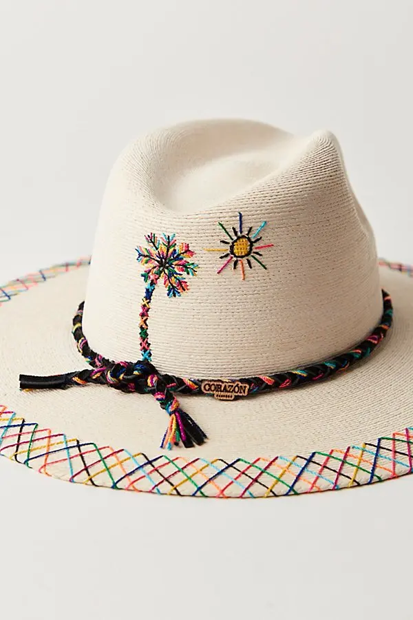 Corazon Playero Malibu Sunset Straw Hat