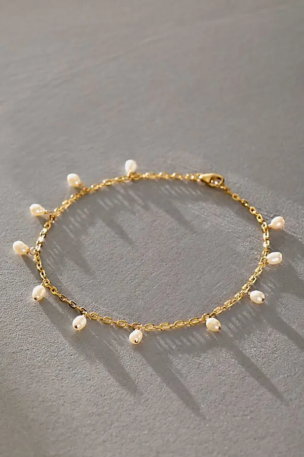ATMA PREMA Dangle Anklet - Pearl