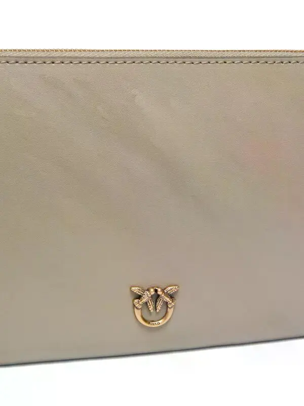 Pinko Mini Zip-fastening Clutch - Neutrals