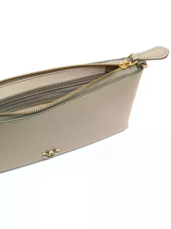 Pinko Mini Zip-fastening Clutch - Neutrals