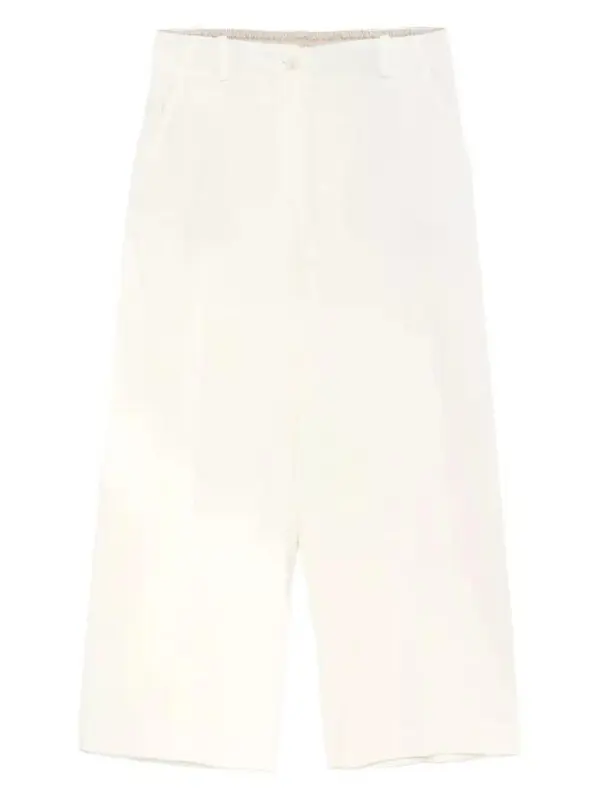 ALYSI Cotton Trousers - White