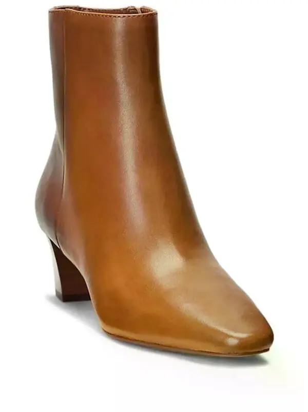 Ralph Lauren Willa Leather Zip-fastening Boots - Brown