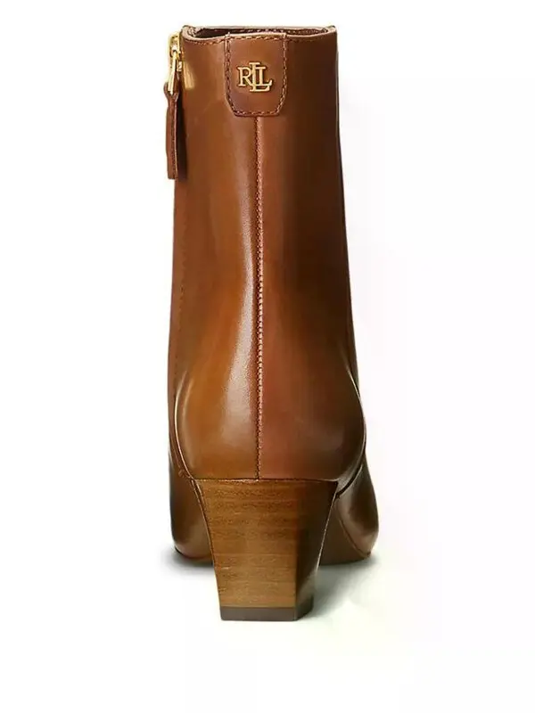 Ralph Lauren Willa Leather Zip-fastening Boots - Brown