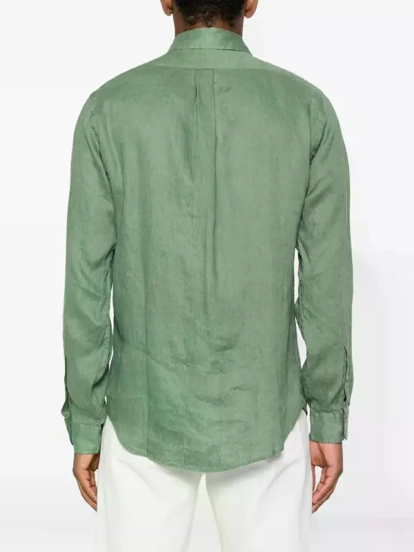 Polo Ralph Lauren Long-sleeve Linen Shirt - Green